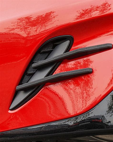 Kia Stinger Canards Rear Bumper Devils Claws Matte Black Kdmholic