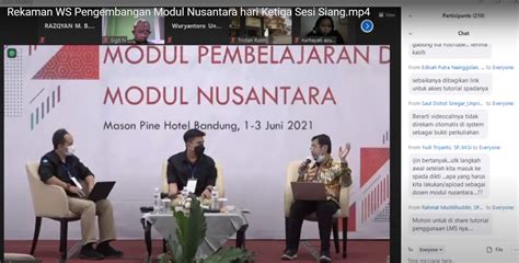 Workshop Kegiatan Pengembangan Modul Pembelajaran Dan Modul Nusantara Fakultas Ekonomi Dan Bisnis