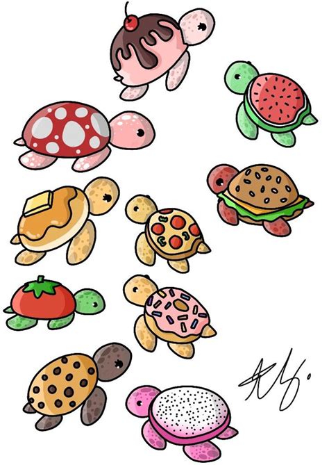 Cute Sea Turtles To Draw