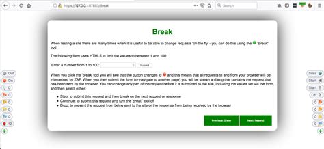 break hangs the hud ui · issue 245 · zaproxy zap hud · github