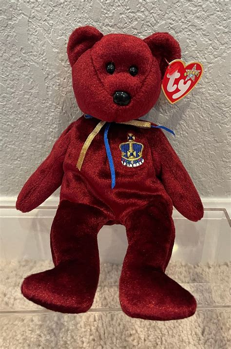 Ty Beanie Babies Celebrations Bear Queen Elizabeth Ii Etsy