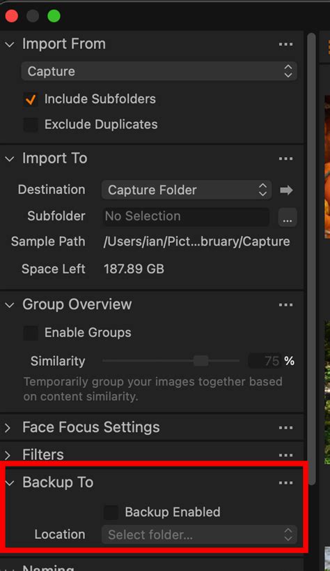Capture One Creates A Copy Of The Photo In The Backup Folder Home