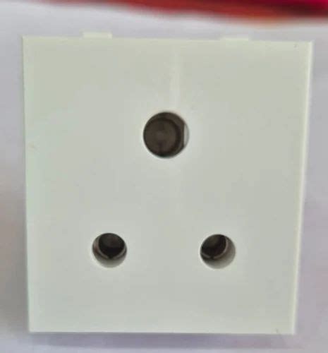 Plastic 6 Amp 3 Pin Socket White At ₹ 70 Piece In New Delhi Id