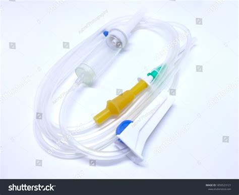 Medical Intravenous Infusion Set Isolated On Stock Photo 1850523121
