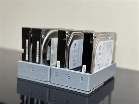 Gridfinity 3 5in Hard Drive Hdd Storage Stand Remixed By Penguinprints Makerworld Download