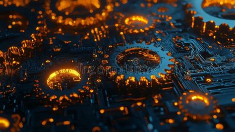 An Abstract 3d Design Of Gears And Cogs Symbolizing The Complex