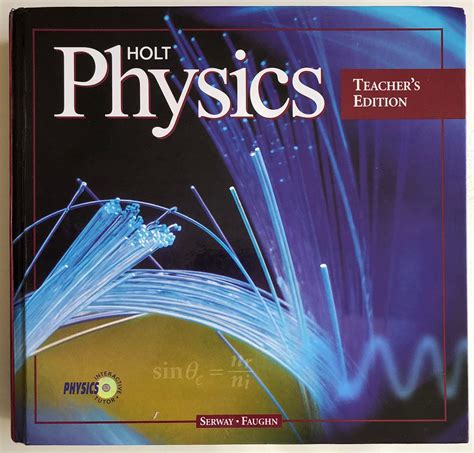 Te Holt Physics 99 Mod Chem Serway Jerry S Faughn 9780030518621