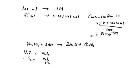 SOLVED A 0 1105 G Sample Of Primary Standard Grade Na2CO3 M M 105
