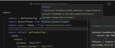 Type Definition Errors On Presettheme · Issue 8 · Unocss Community