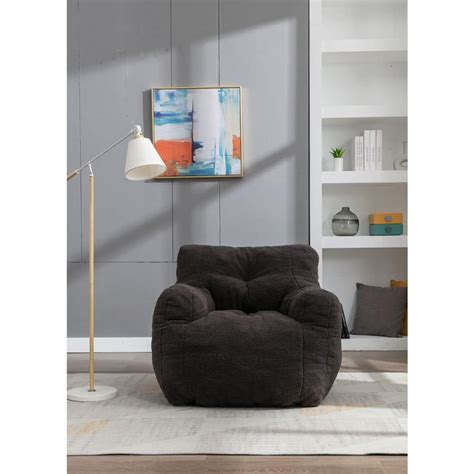 Dark Gray Bean Bag Chair At Helen Ervin Blog