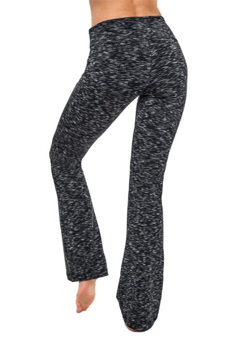 Bootcut Yoga Pants For Women Sd Black Nirlon