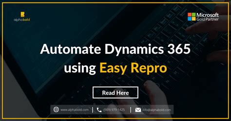 Automate Dynamics Using Easy Repro