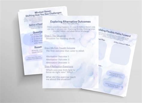 Cognitive Flexibility Worksheets Bundle Executive Function Skills