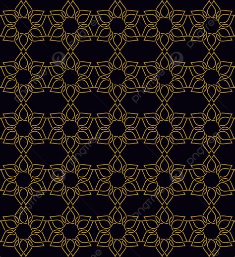 Ornamental Seamless Vector Gold Flower Background Wallpaper Fashion Pattern Background Image