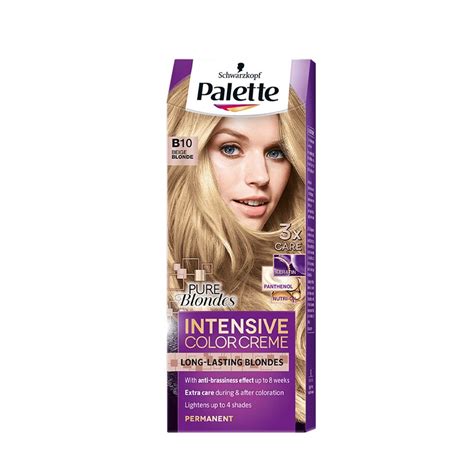 Palette პალეტე თმის საღებავი B10 10 4 3691 ყველაზე დაბალ ფასად