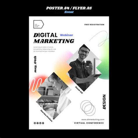 Diseño De Plantilla De Marketing Digital Archivo Psd Gratis
