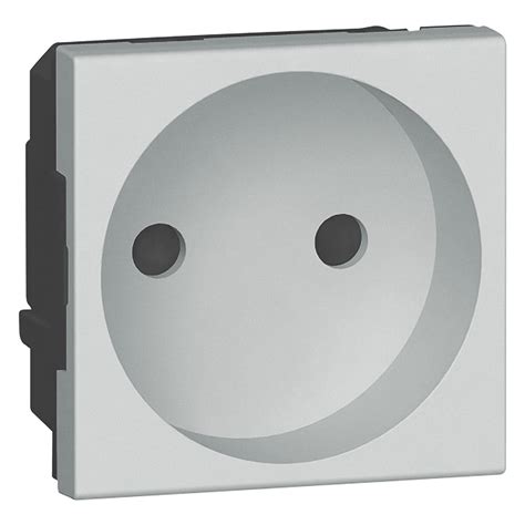 Socket Arteor French 2p Shuttered 1016 A 2 Modules Soft Alu