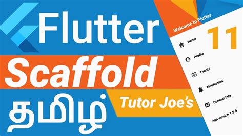 what is scaffold in flutter தமிழ் material design in flutter