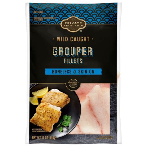 Private Selection® Frozen Wild Caught Grouper Fillets 12 Oz Kroger