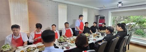 충북도의회 행정문화위 청원경찰과 오찬 간담회 옥천향수신문