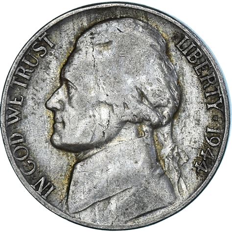 Monnaie États Unis 5 Cents 1944