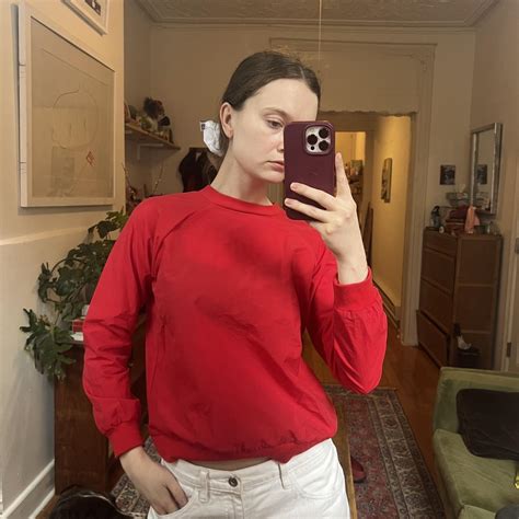 Coming Of Age Coa Red Crewneck Wind Breaker That I Depop