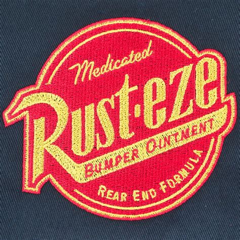 Rust Eze Logo From Disney S Cars Custom Fully Embroidered Etsy