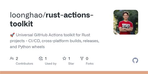 Github Loonghaorust Actions Toolkit 🚀 Universal Github Actions Toolkit For Rust Projects