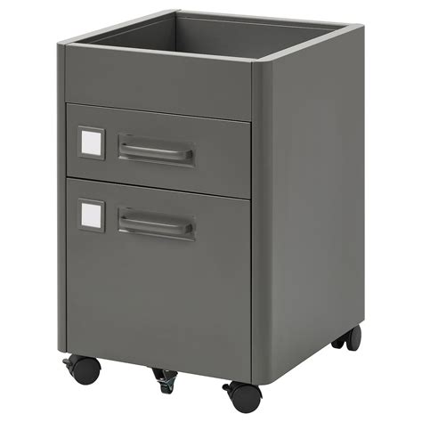 IdÅsen Drawer Unit On Castors Dark Grey Ikea