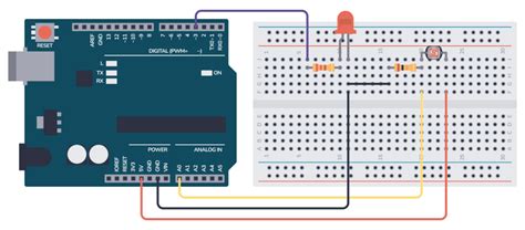 Arduino Light Sensor Circuit And Code Example