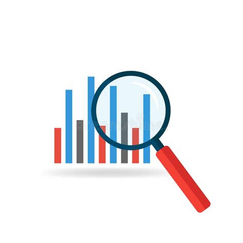 Magnifier Analysis Chart Market And Finance Analytics Web Analytics