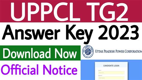 UPPCL TG2 Answer Key 2023 ITI Education