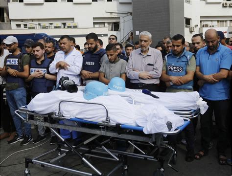 ចំនួនអ្នកកាសែតស្លាប់ក្នុងសង្គ្រាមនៅហ្គាហ្សាគឺខ្ពស់បំផុតក្នុងរយៈពេលជាងបីទសវត្សរ៍ សារព័ត៌មាន នគរវត្ត