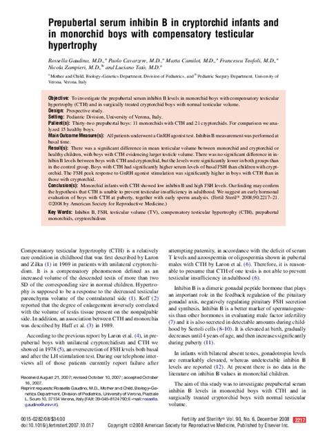 Pubertal Hypertrophy
