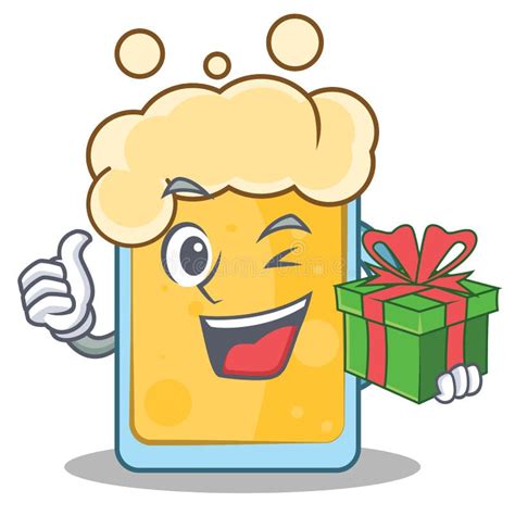 With T Beer Character Cartoon Style Stock Vector Illustration Of