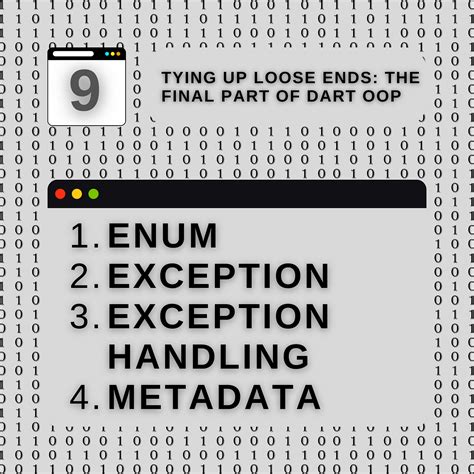 Dart Oop Enum Exception Exception Handling And Metadata Final Part