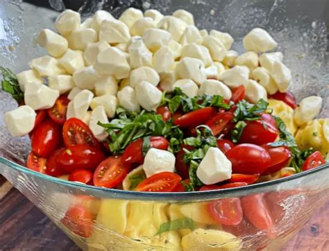 Twisted Caprese Tortellini Pasta Salad Homemade Food Junkie