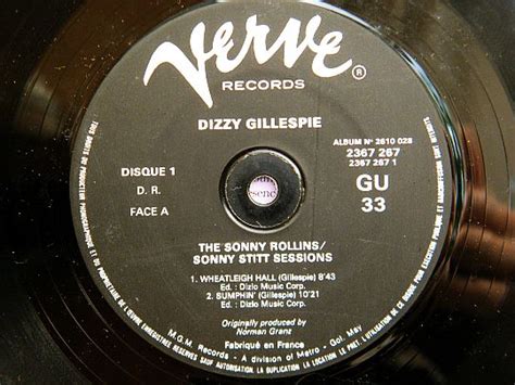 Dizzy Gillespie Sonny Rollinssonny Stitt Sessions Promo Double 33t