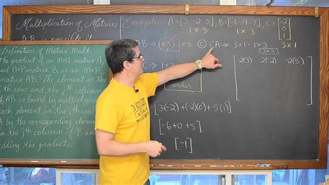 Matrix Operations Multiplying Matrices 4 Examples Youtube