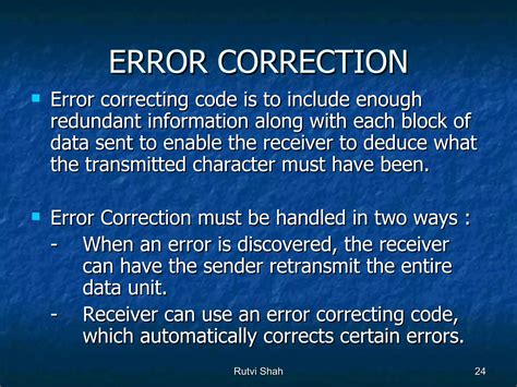 Error Detection And Correction PPT