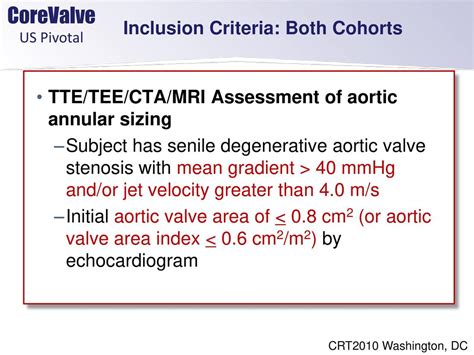 Corevalve Us Pivotal Clinical Trial Update Jeffrey J Popma Md Ppt