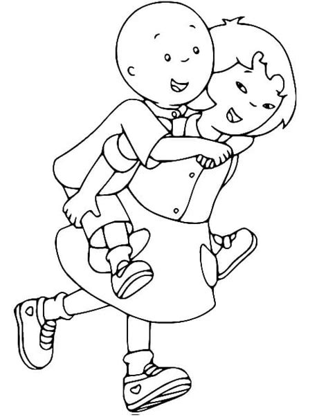 Caillou Tegninger Til Farvelægning Farvelegning Com