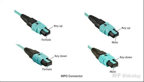 全面介绍MPO MTP光纤跳线的类型公头母头极性分类 知乎