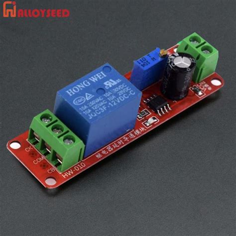 5pcs Dc 12v Timer Switch Module Adjustable Ne555 Digital Time Delay Relay Lightweight Timer