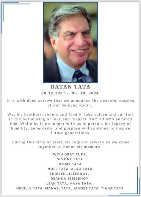 Aditya Bhojane On Linkedin “ratan Tata Was A Beacon Of Humility And