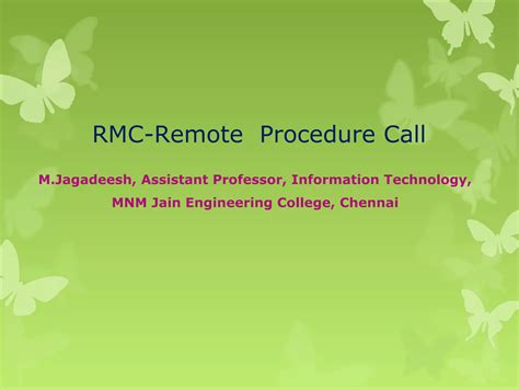 Remote Procedure Call Ppt