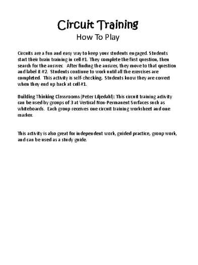 U Substitution With Definite Integration Circuit Training 6 9 Ap Calculus