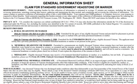 Va Form 40 1330 Printable Va Form