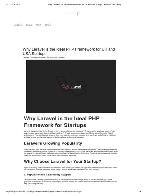 Why Laravel Is The Ideal Php Framework For Uk And Usa Startups