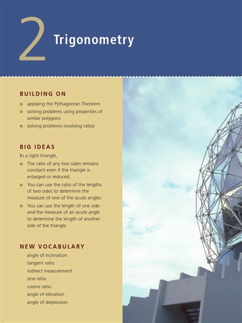 Math 10 Ch 2 Trigonometry Pdf Triangle Trigonometric Functions